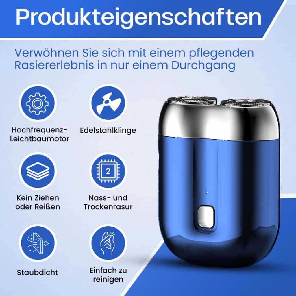 iTurbo Pro – Doppelkopf-Turbo-Spin Elektrorasierer - Rabattmax.com