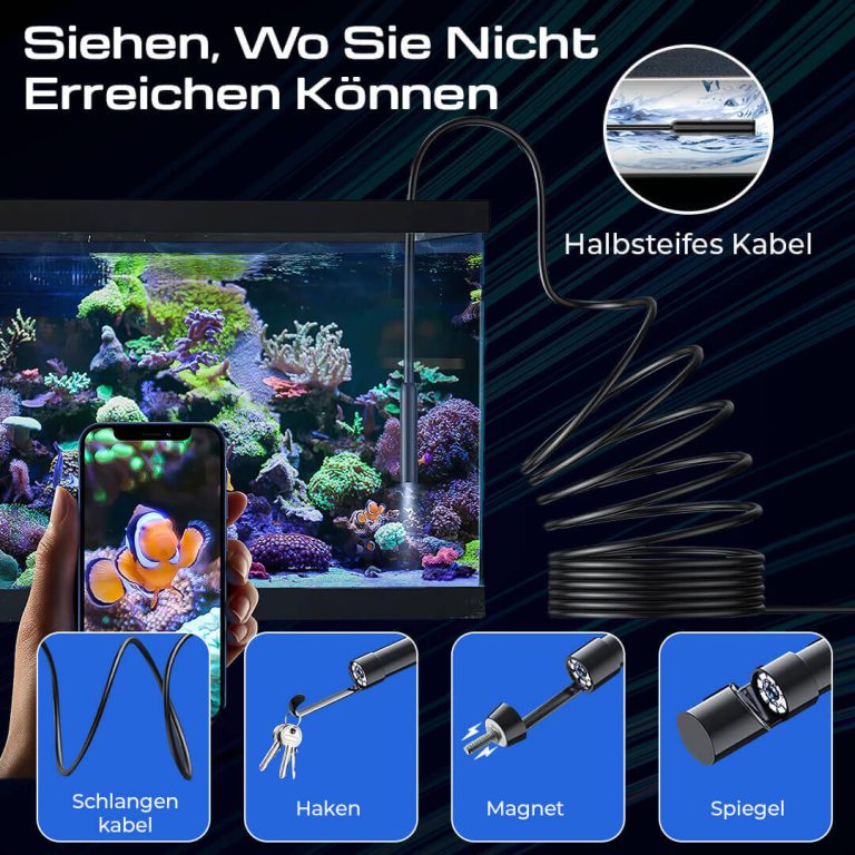 InstaScope Pro Endoskop – Flexible Plug & Play Inspektionskamera - Rabattmax.com